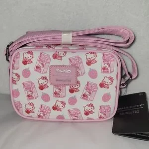 Loungefly | Bags | Loungefly Hello Kitty Strawberry Milk Camera ...